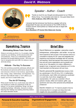 Public Speaking – Intentional excellence